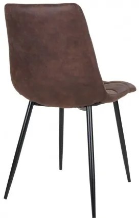 Jídelní židle MIDDELFART mikrovlákno, tmavě hnědá House Nordic 1001191