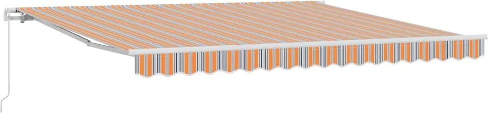 Stahovací markýza Vícebarevný 400 × 300 cm Polyester a hliník 3330559