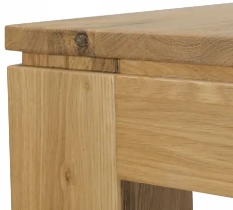 Jídelní stůl 80x80 x75 masiv dub, povrchová úprava olejem DS-F080 DUB