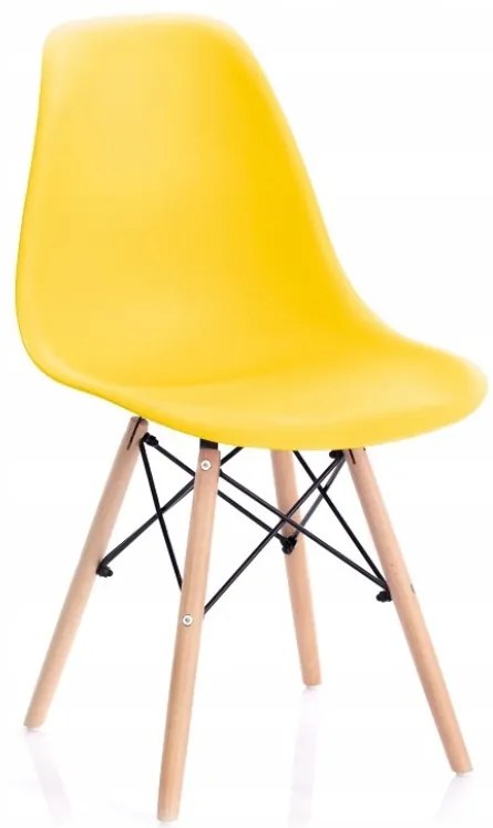 Skandinávská židle,81x44,5x48cm,různé barvy Barva: Šedá