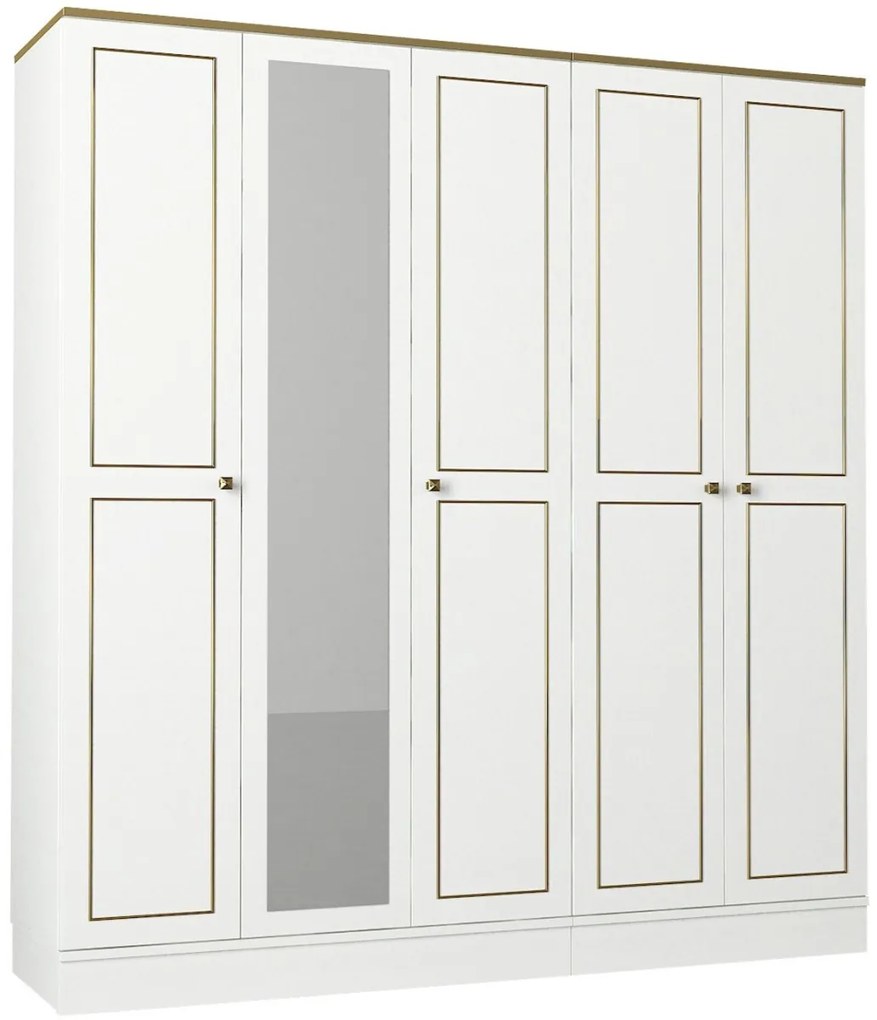 Šatní skříň Ravenna 175 cm bílá