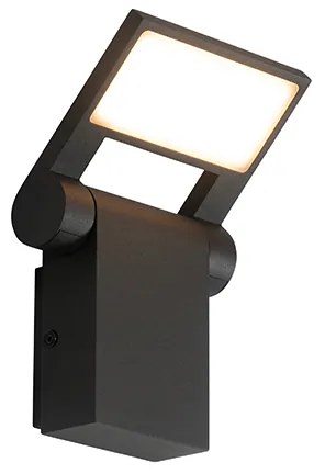 Venkovní nástěnné svítidlo antracit včetně LED IP54 nastavitelné - Zane