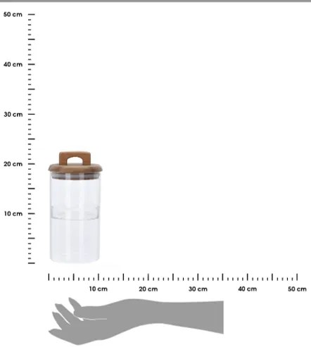 Dvoupatrová skleněná nádoba Stenny 2 x 600 ml