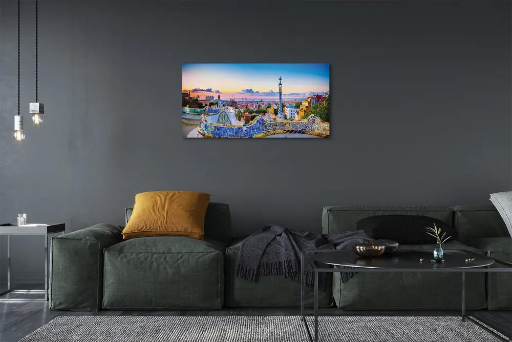 Obrazy na plátně Španělsko Panorama města 100x50 cm