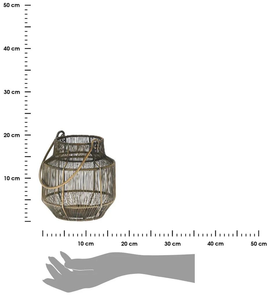LUCERNA LARA 18X16CM ZLATÁ