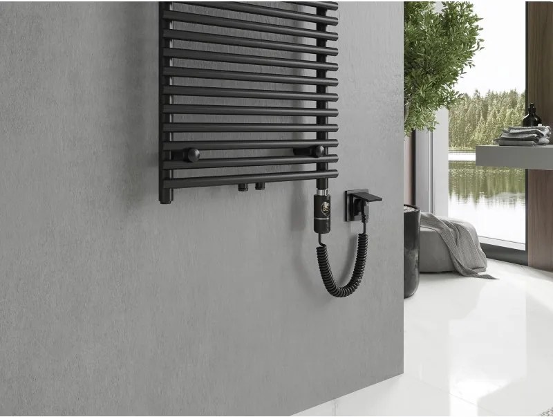 Mexen Sol, elektrické topné těleso 1200x500 mm + topná tyč 600 W, černá, W125-1200-500-2600-70