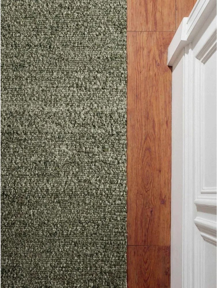 Zelený ručně tkaný běhoun z materiálu bouclé 80x200 cm Notting Hill Portobello – Ted Baker