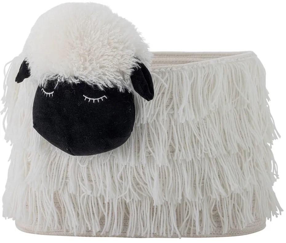 Bílý látkový dětský koš na hračky 40x25x30 cm Dolly – Bloomingville Mini Biano.cz