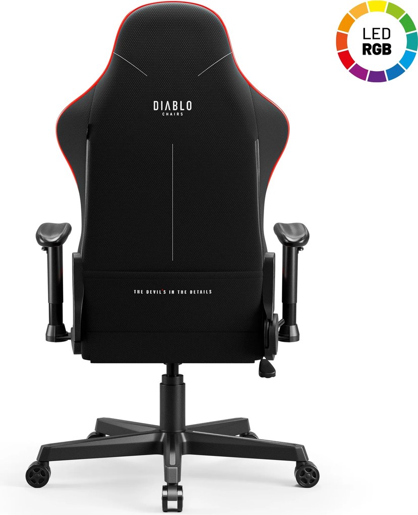 Herní židle LED RGB, černá: Diablo X-Starter
