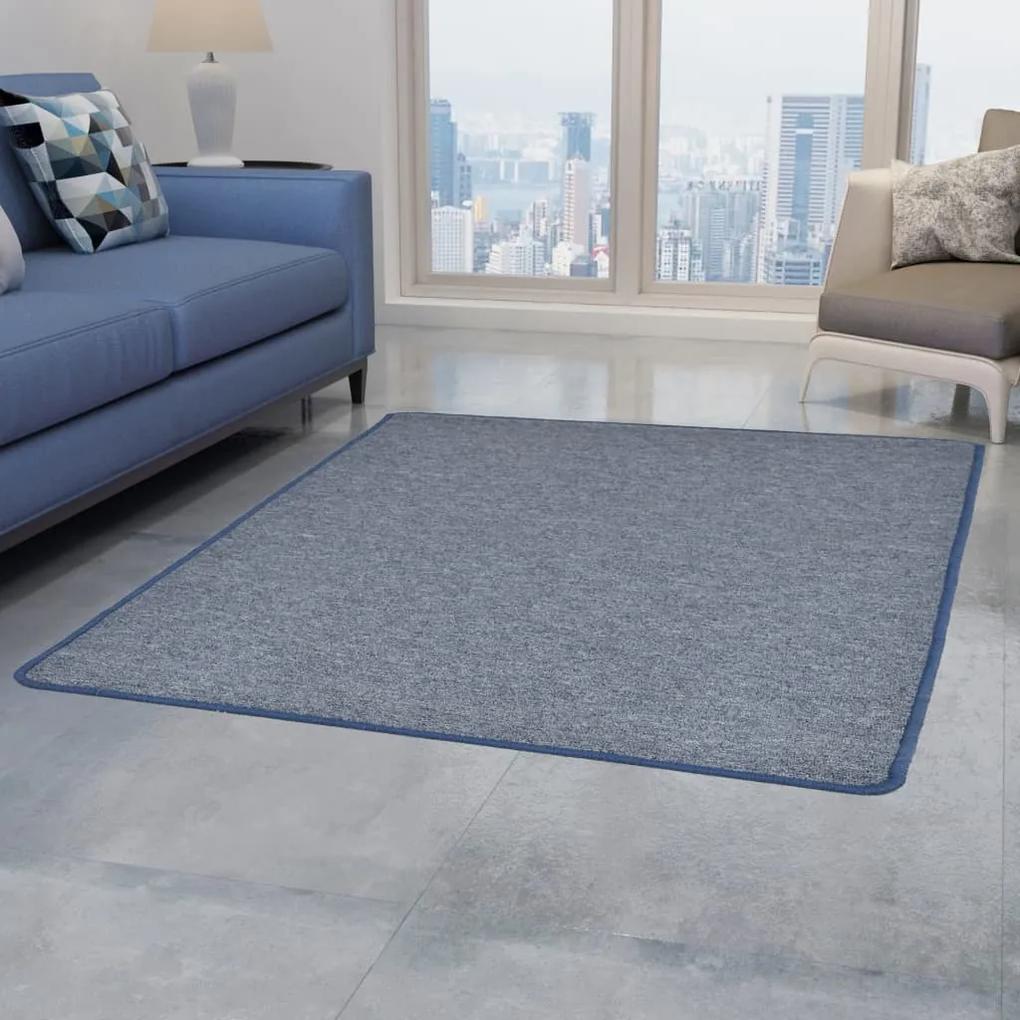 132752 vidaXL Všívaný koberec 120 x 180 cm modrý