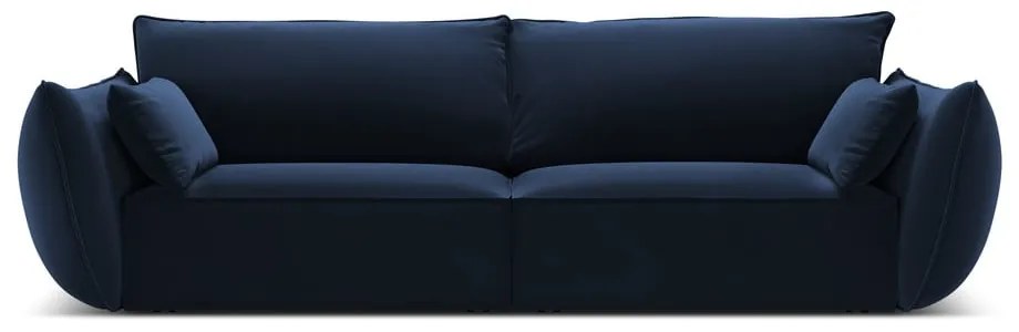 Tmavě modrá sametová pohovka 208 cm Vanda – Mazzini Sofas