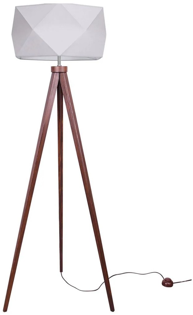 Podlahová lampa DIAMOND, 1x textilní stínítko (výběr ze 4 barev), (výběr z 5 barev konstrukce)