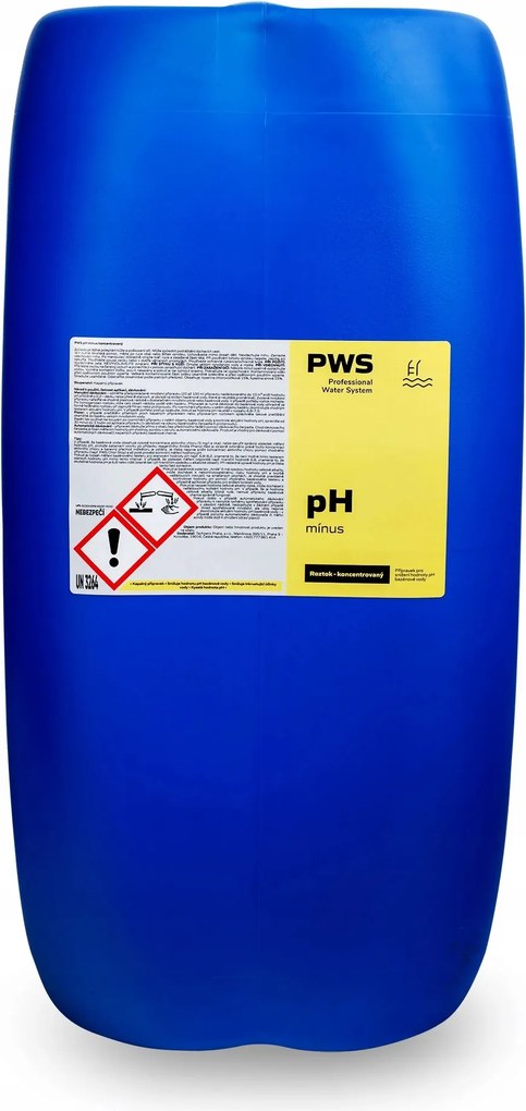 Pws pH mínus 50l kapalný bazénová chemie