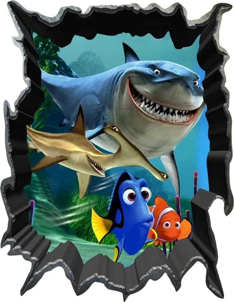 Samolepka na zeď "Hledá se Dory" 50x70 cm