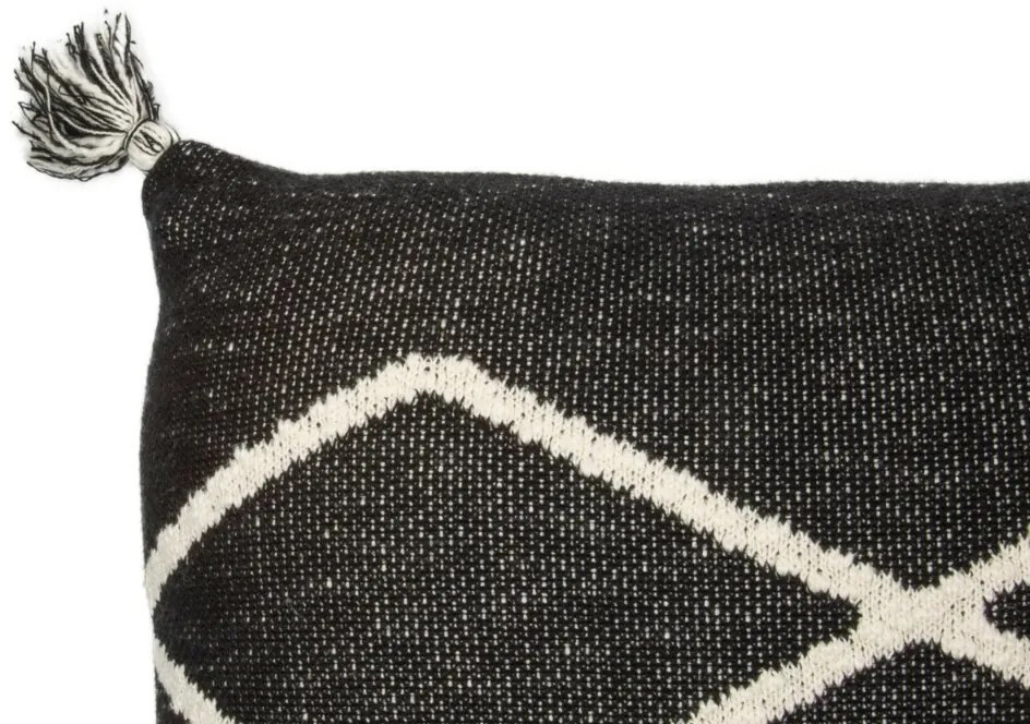 Lorena Canals polštář pletený, černý - Oasis