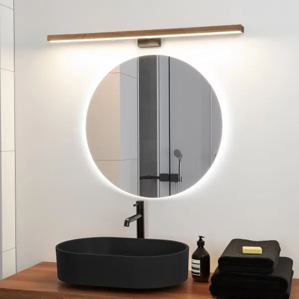 Brilagi-LED Koupelnové osvětlení zrcadla WOODY MIRROR LED/15W/230V IP44 dub/čern