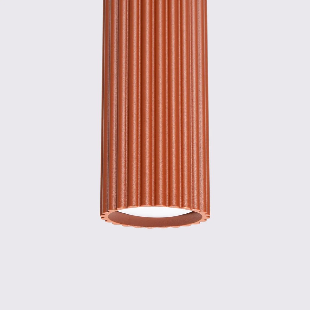 Sollux Lighting Závěsné svítidlo KARBON 1 červené okrové