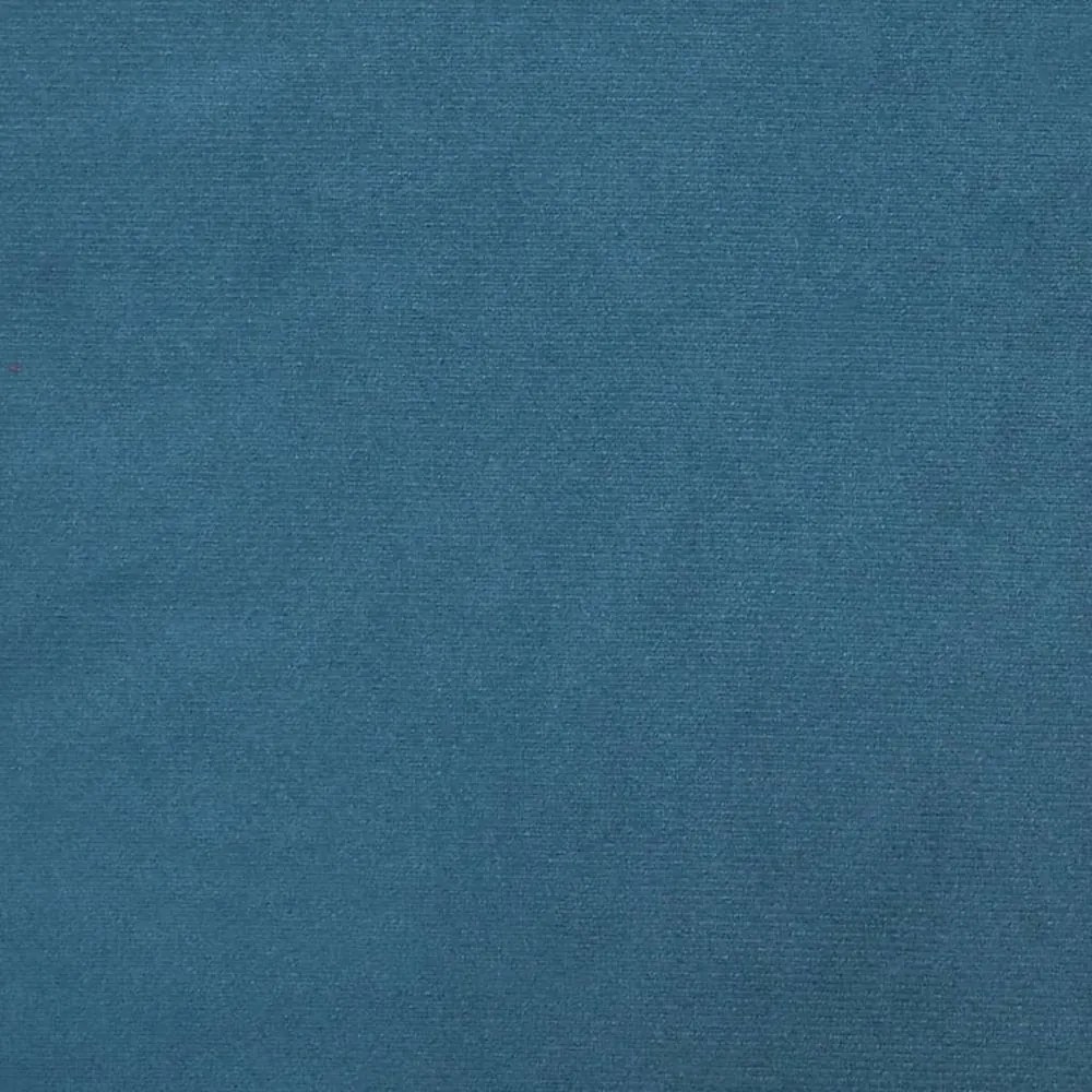 Petromila 2místná rozkládací pohovka s podnožkou modrá samet