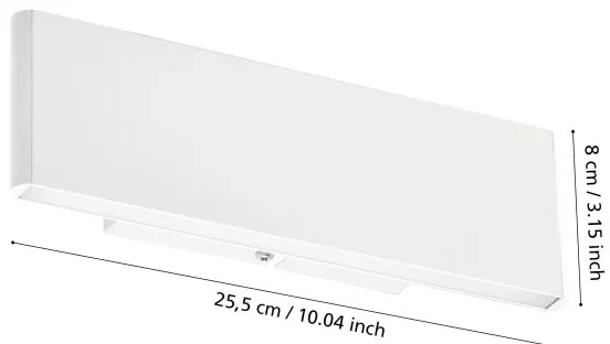 Eglo 39265 - LED Nástěnné svítidlo CLIMENE 2xLED/5,4W/230V
