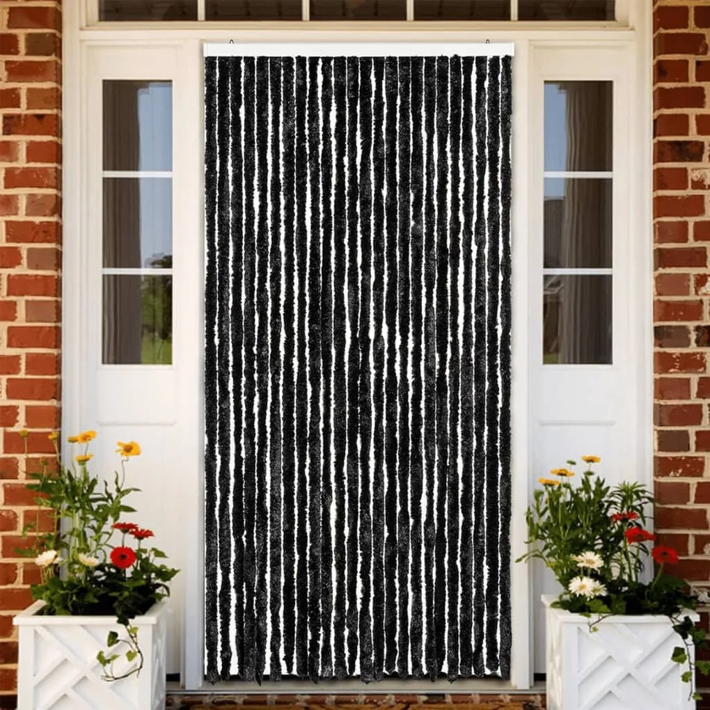 Závěs proti hmyzu antracitový 100 x 220 cm Chenille 284290