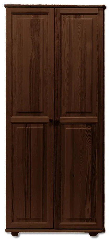 Drewmax SF104 - Skříň šatní z masivní borovice 80x60x190cm - Dub