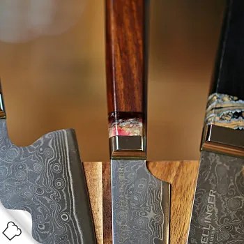 NŮŽ UNIVERZÁLNÍ UTILITY 130 MM DELLINGER MANMOSU - PROFESSIONAL DAMASCUS