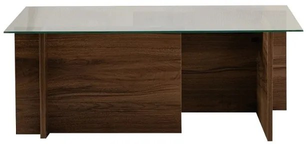 Designový konferenční stolek Tanginika 105 cm vzor ořech