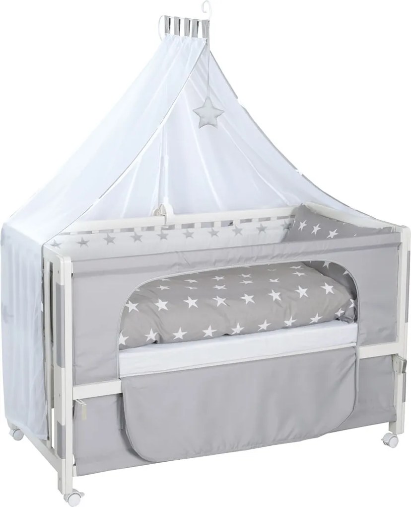 roba Dětská postýlka Room Bed, 60 x 120 cm (Little Stars, bílá)