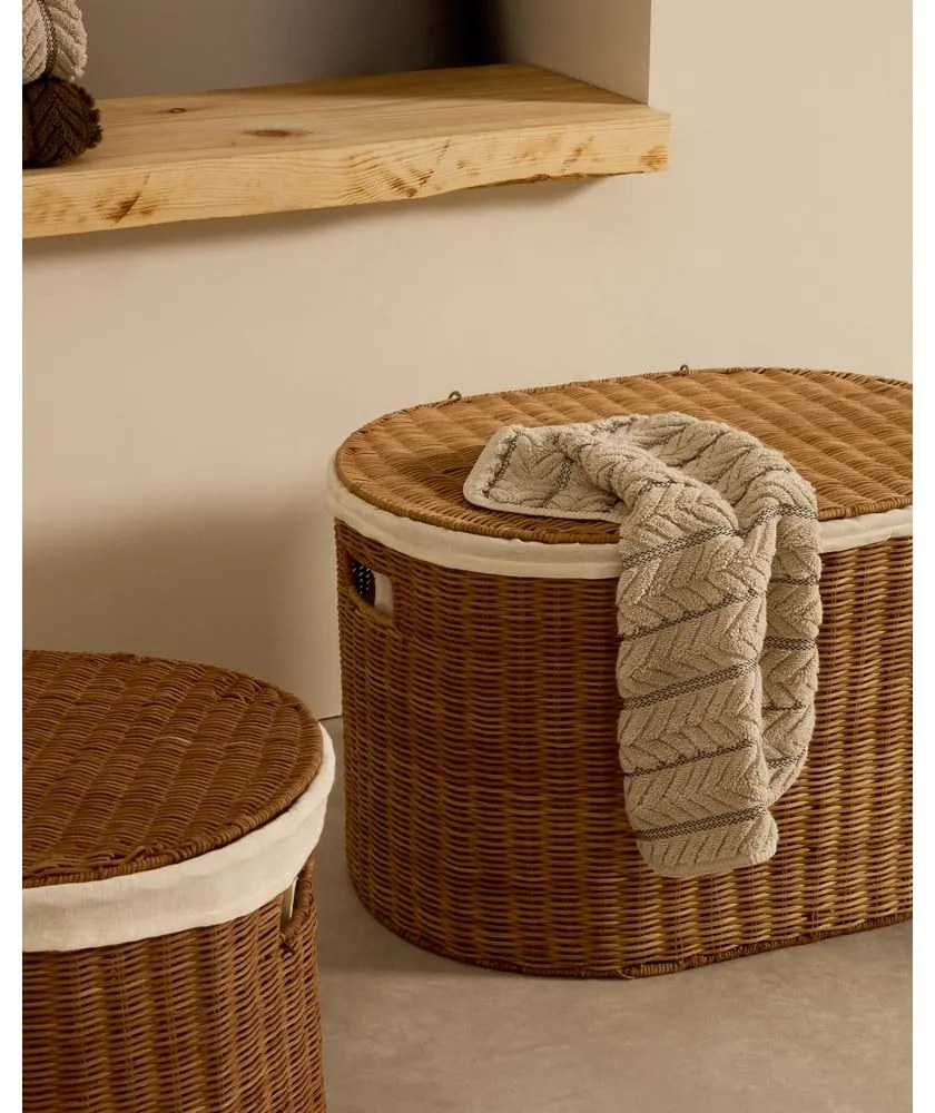 Ratanové košíky v sadě 2 ks 50x36x32 cm Indali – Kave Home