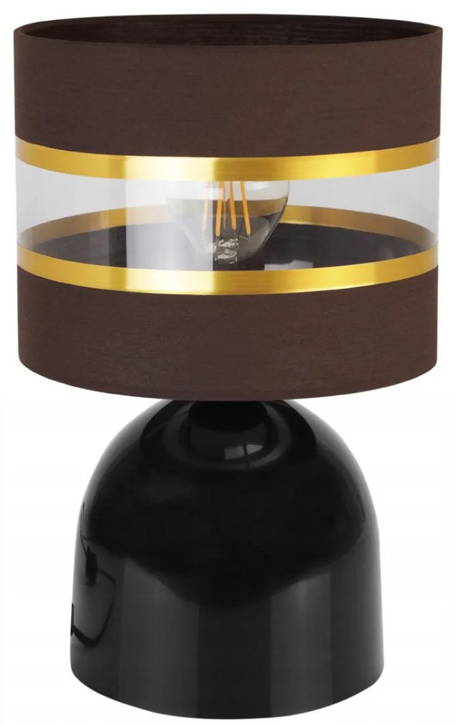 Stolní lampa Elegance, 1x textilní stínítko (výběr ze 6 barev), (výběr ze 2 barev konstrukce), g