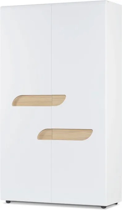 KONSIMO Šatní skříň AVERO bílá 110 x 191 x 42 cm