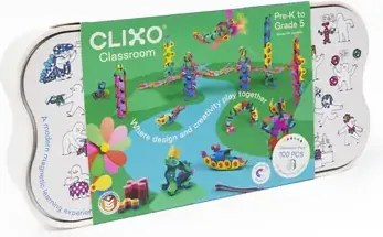 Clixo Classroom Magnetická stavebnice / 100ks / od 4 let