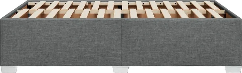 Rám postele bez matrací tmavě šedá 120x190 cm textil 3284458