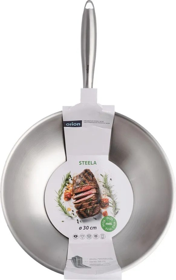 Wok nerezová pánev ø 30 cm Steela – Orion