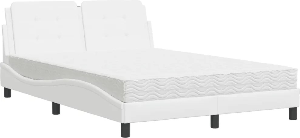 Rám postele bez matrace Zadar bílá 140 x 190 cm umělá kůže 3208860