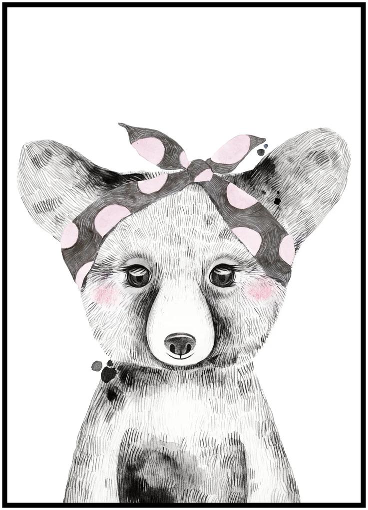 Plakát Medvídek Rozměr plakátu: A4 (21 x 29,7 cm), Varianta medvídka: Medvídek šprtík