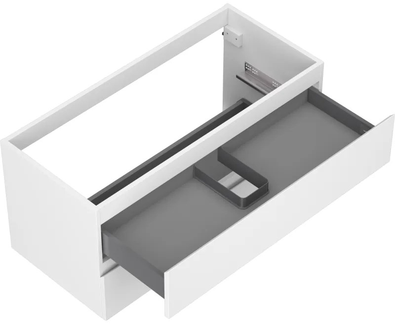 Mexen Orio, koupelnová skříňka 100 cm, 2 zásuvky, bílá matná, 91A10-10047-2-BFF01