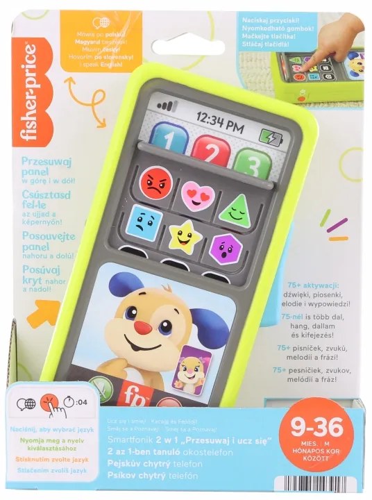 Fisher-price Pejskův chytrý telefon CZ/SK/EN/HU/PL HNL43 TV