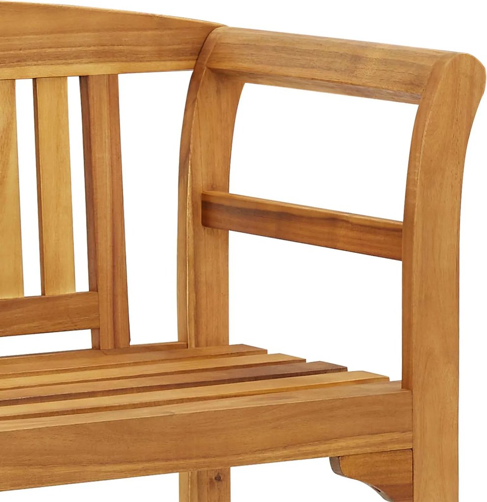 Zahradní lavice 114 cm masivní akáciové dřevo 316497