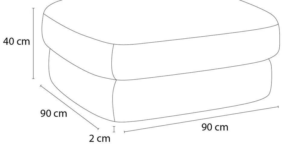 Bílá žinylková podnožka Leonore – Bobochic Paris