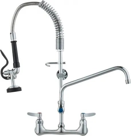 Komerční baterie s oplachovacím rozprašovačem, 63,5 cm výška, 20,3 cm střed, 30,5 cm