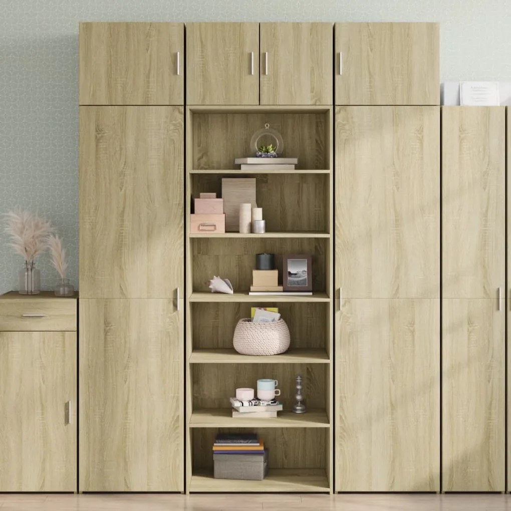 Skříň highboard dub sonoma 70 x 41 x 185 cm kompozitní dřevo