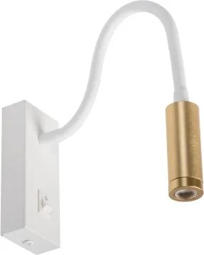 Kanlux 32518 - LED Flexibilní lampička TONIL LED/3,3W/230V bílá/zlatá