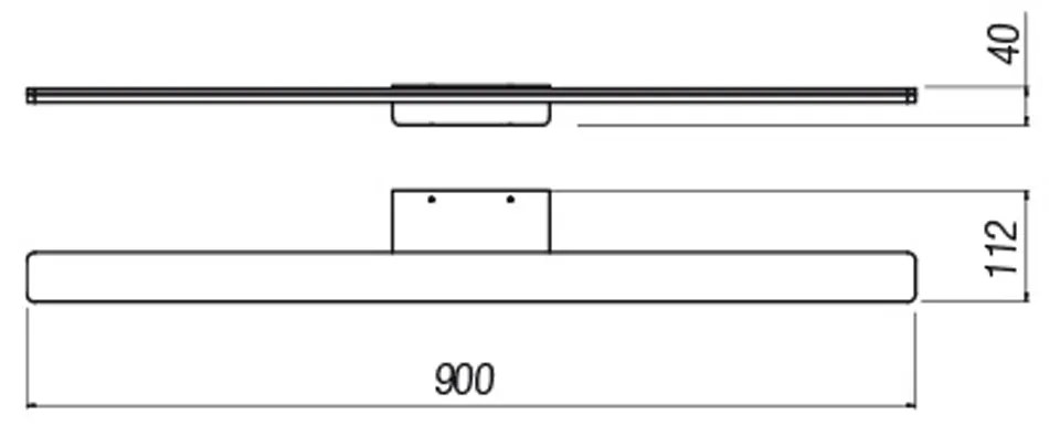 Redo 01-2507 koupelnové nástěnné LED svítidlo Barrio bílé, 27,39W, 4000K, 90cm