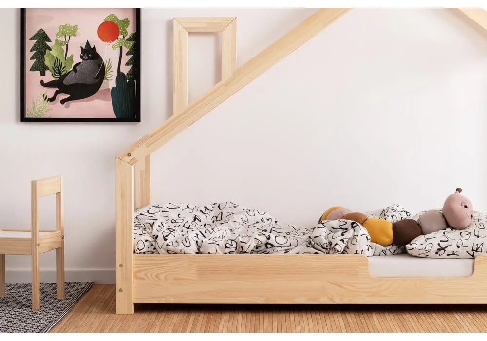 Adeko Dětská postel domeček Luna C Velikost postele: 140x70 cm Barva: dekor přírodní dřevo přírodní