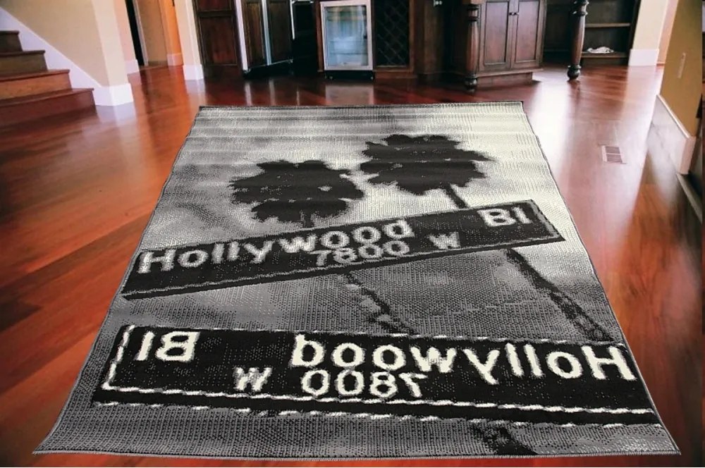 Kusový koberec PP Bulvár Hollywood šedý, Velikosti 120x170cm