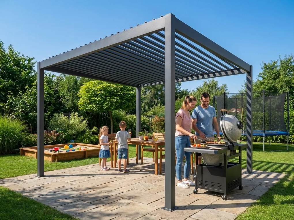 LANIT PLAST, s.r.o. hliníková bioklimatická pergola LANITPLAST PREMIUM 4x3 m LG4089