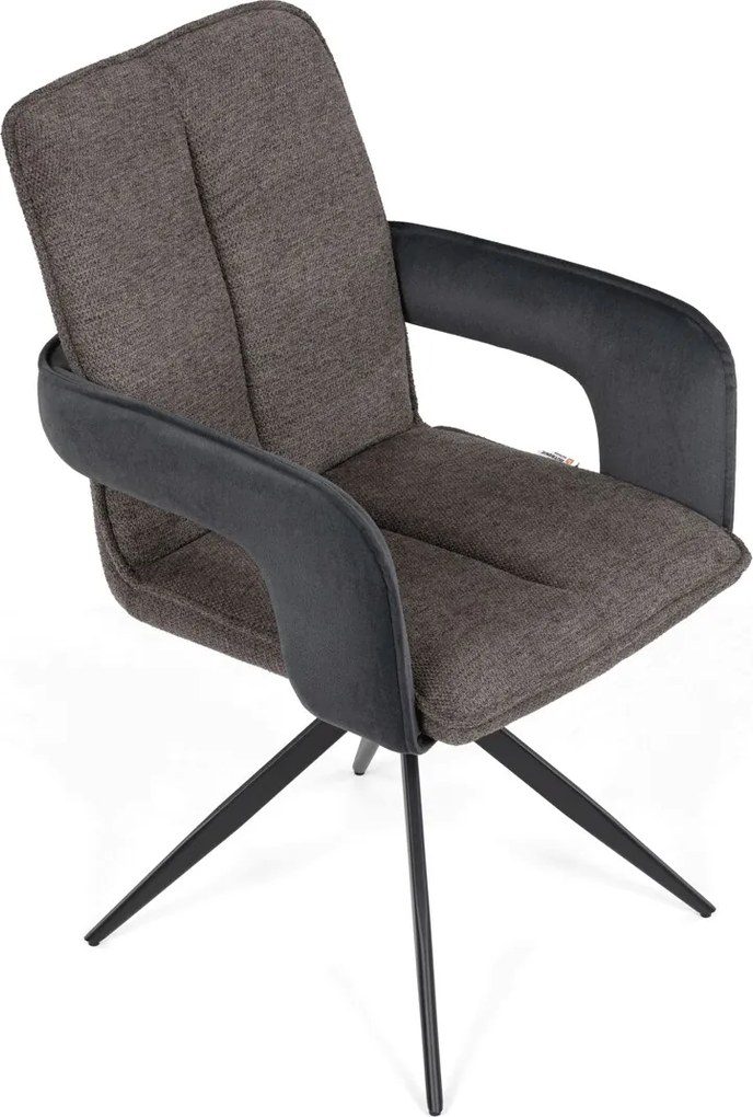 Autronic Jídelní židle otočná DCH-F1146 Barva potahu: Šedá