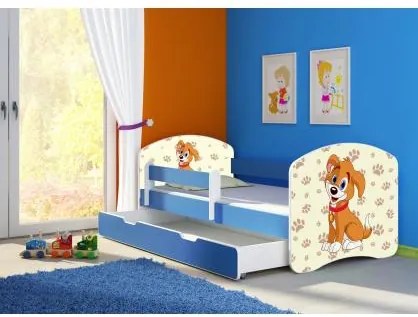 Dětská postel ACMA II BOX Modrá 180x80 + matrace zdarma, Barvy ACMA 11 - Pejsek