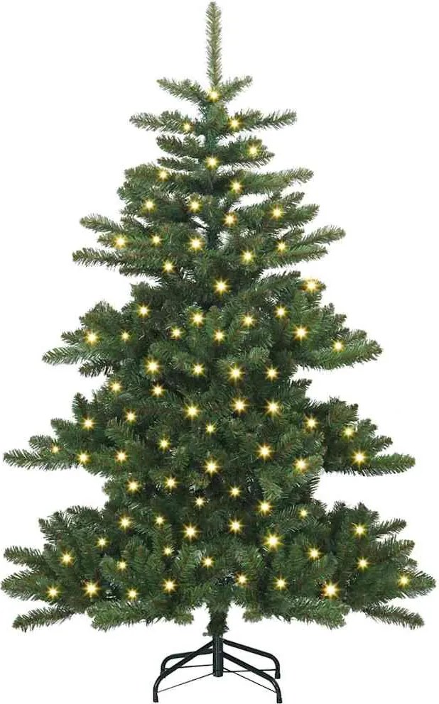 Umělý Skládací Vánoční Strom Zelená 150 cm PVC a ocel 3397649